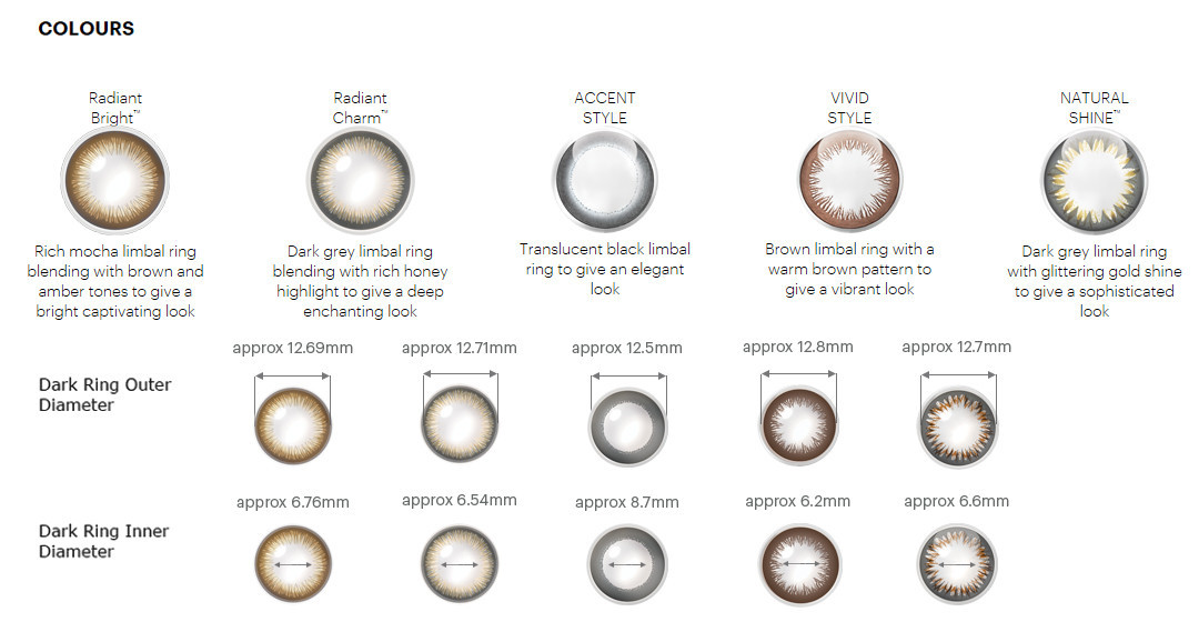 1 Day Acuvue Define Contact Lens - Radiant Bright (30 lens/box ...